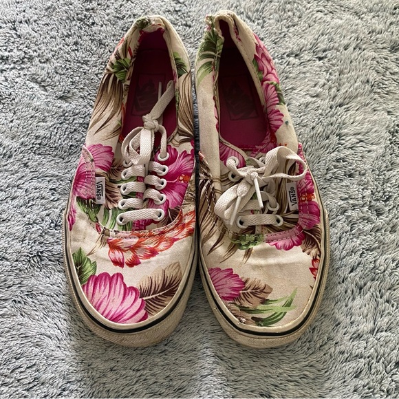 Vans | Shoes | Vans Classic Hawaiian Hibiscus Flower Skate Shoes | Poshmark